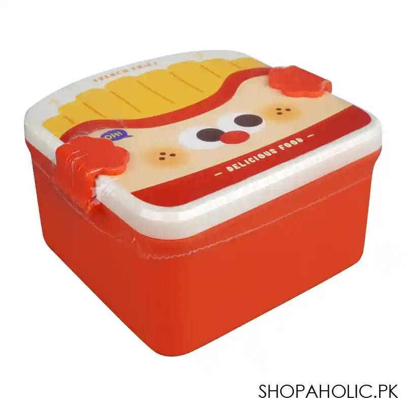 Buy Plastic Red Lunch Box 3 Compartments 1200ml in Pakistan – Shopaholic.pk