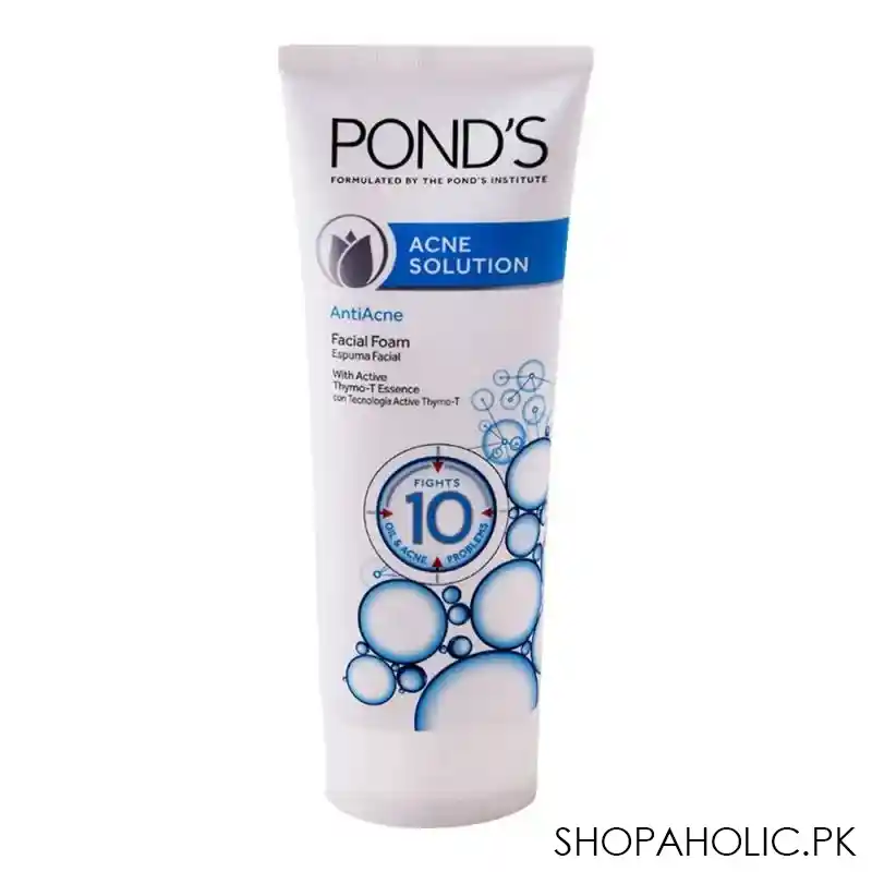 Buy Pond's Acne Solutions Anti Acne Facial Foam, 100g – Shopaholic.pk