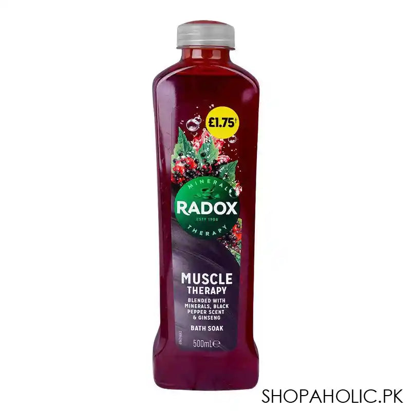 Buy Radox Muscle Therapy Bath Soak 500ml Online in Pakistan – Shopaholic.pk