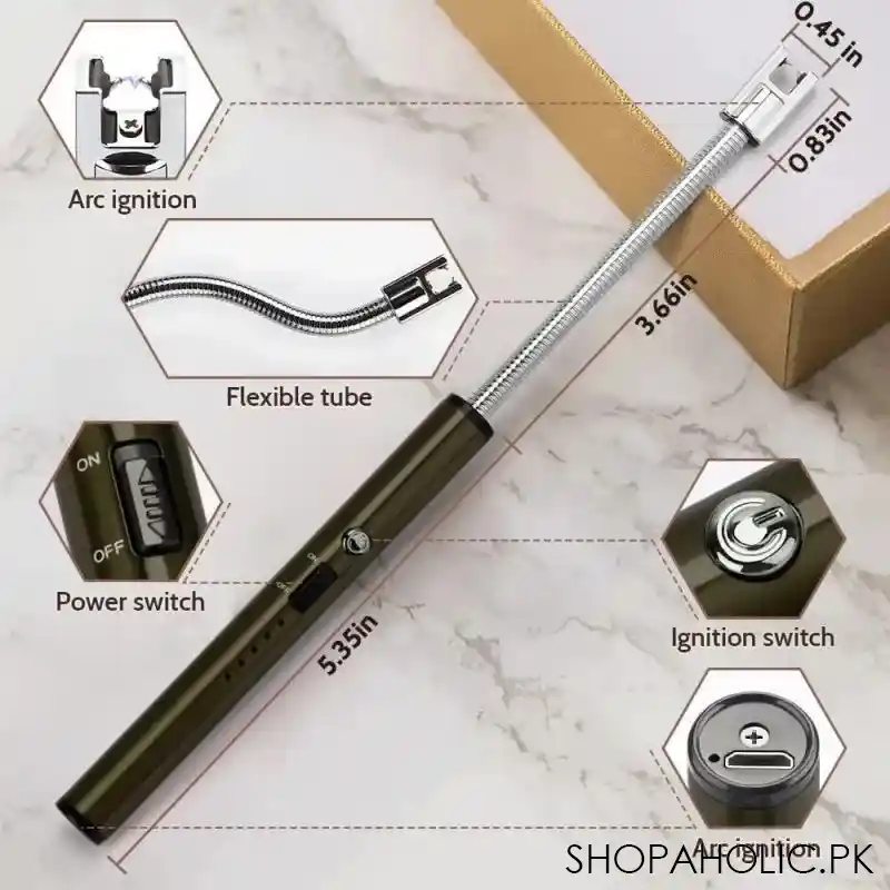 Buy Rechargeable Flexible Electric Arc Lighter in Pakistan – Shopaholic.pk