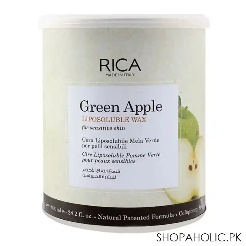 Buy RICA Green Apple Sensitive Skin Lisposoluble Wax 800ml – Shopaholic.pk