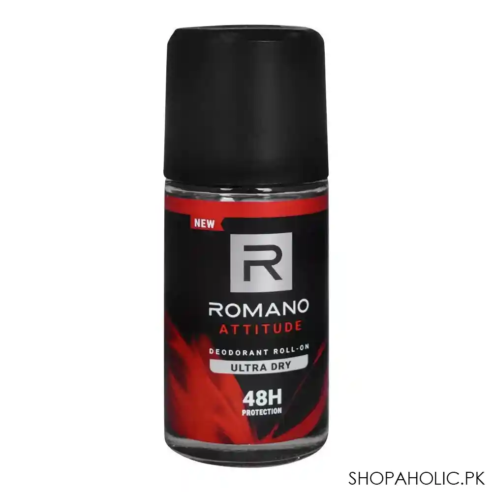 Buy Romano Attitude Ultra Dry 48H Deodorant Roll-On, 50ml – Shopaholic.pk
