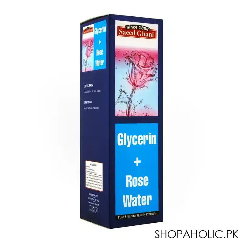Buy Saeed Ghani Glycerin + Rose Water, 120ml in Pakistan – Shopaholic.pk