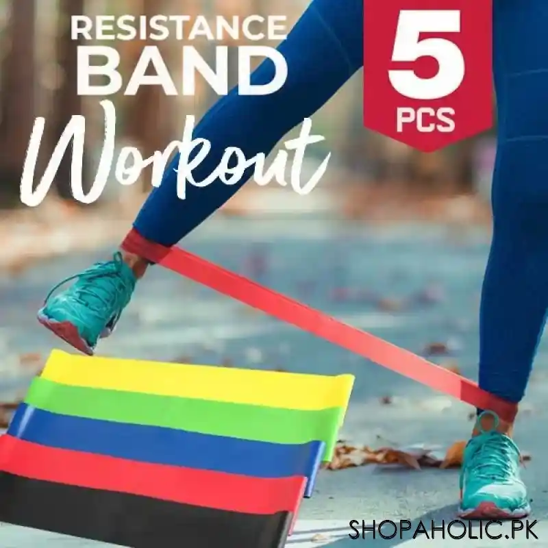 Buy Set of 5 Exercise Strength Resistance Belt in Pakistan – Shopaholic.pk