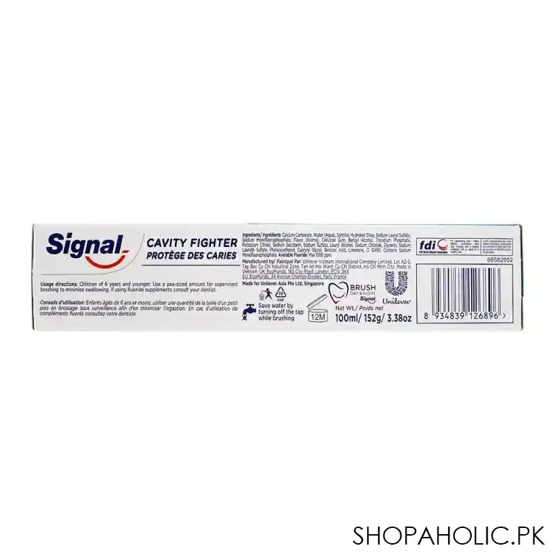 Signal Cavity Fighter Double Action Protection Toothpaste – Shopaholic.pk