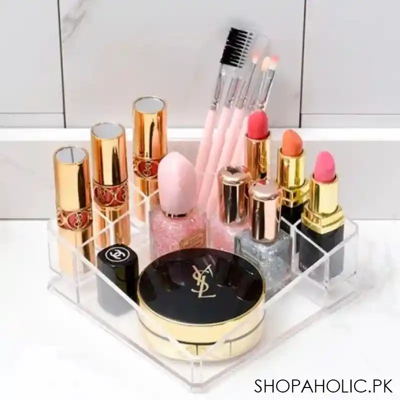 Buy Transparent Triangle Lipstick Case, 8 Grid in Pakistan – Shopaholic.pk