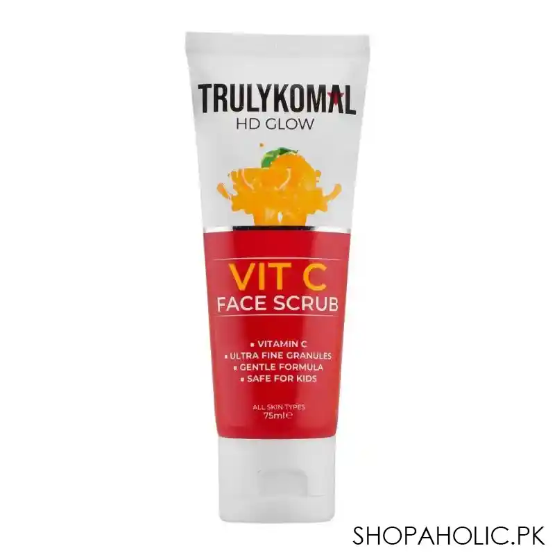 Buy Truly Komal HD Glow Vit C Face Scrub, All Skin Types – Shopaholic.pk