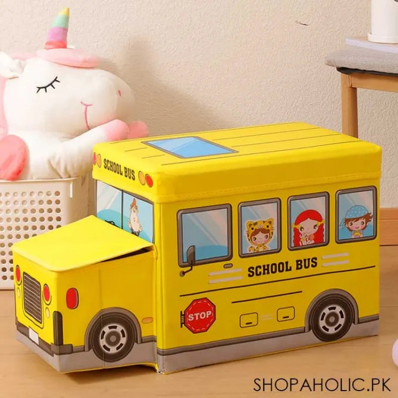 Buy Foldable School Bus Storage Organizer Box in Pakistan
