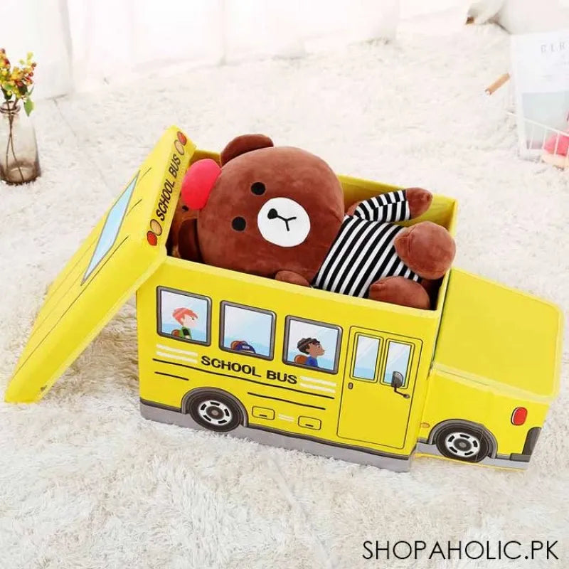 Buy Foldable School Bus Storage Organizer Box in Pakistan
