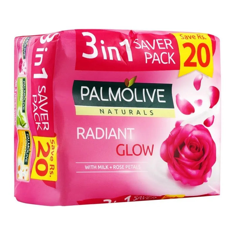 Buy Palmolive Naturals Glow Soap, 3-In-One Pack, 3X145g