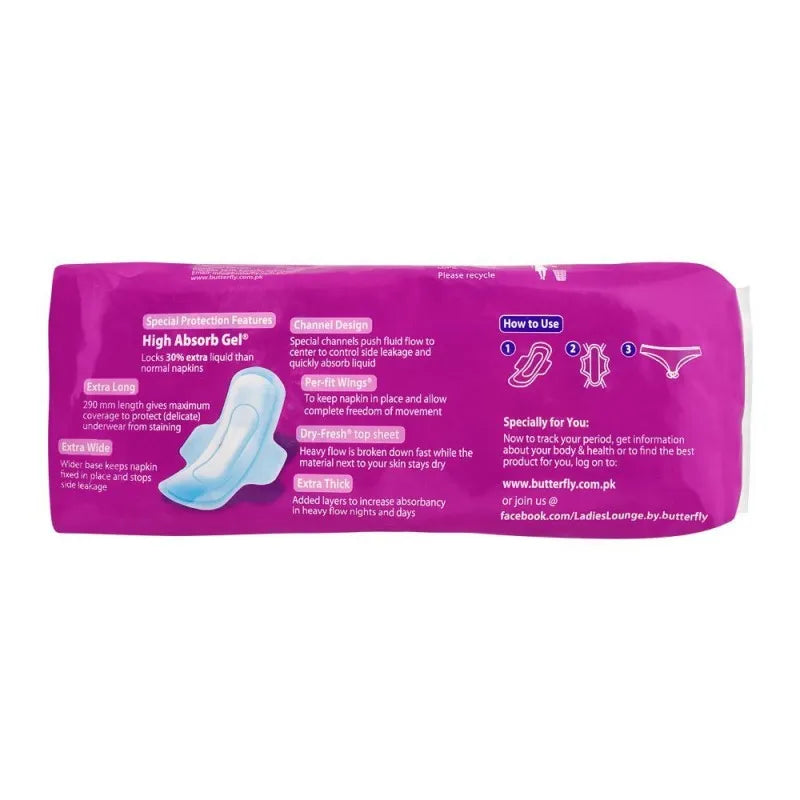 Buy Butterfly Thick Napkins, Long, Individually Wrapped