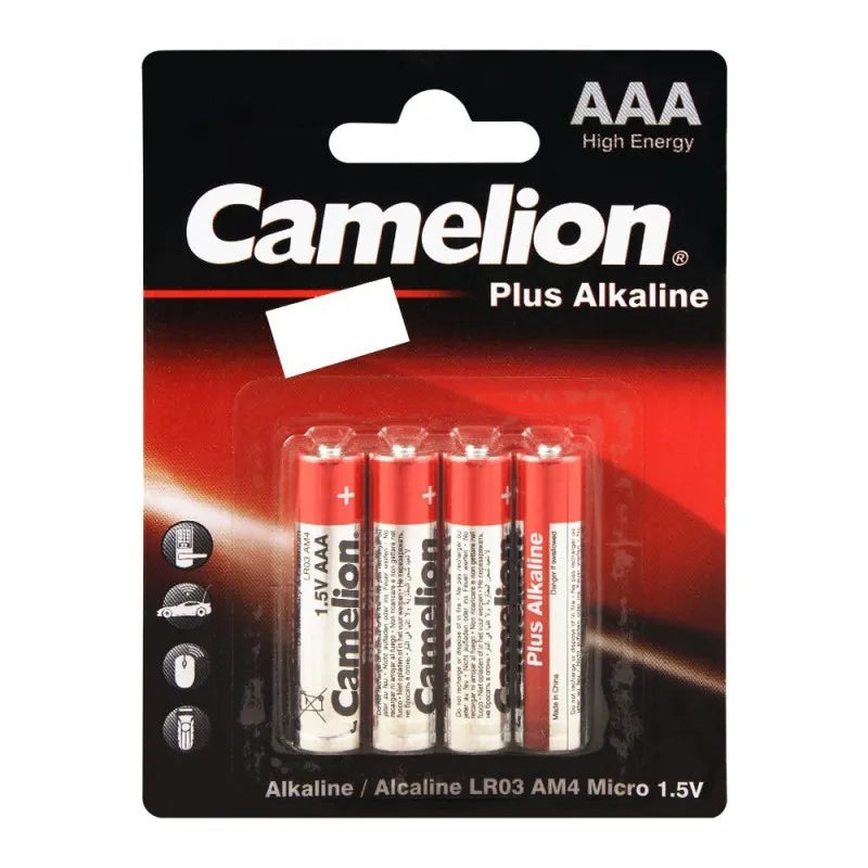 Buy Camelion Plus Alkaline AAA Battery, 4-Pack, LR03-BP4