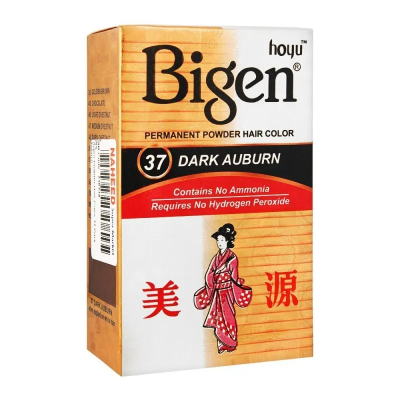 Buy Bigen Permanent Powder Hair Color, 37 Dark Auburn