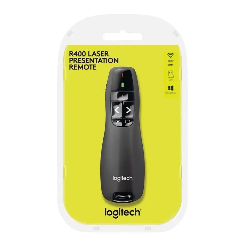 Logitech Laser Presentation Remote, Black, R400 in Pakistan