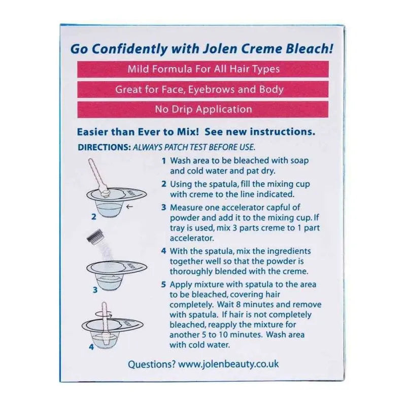 Buy Jolen Creme Bleach, Mild Formula With Aloe Vera, 30ml