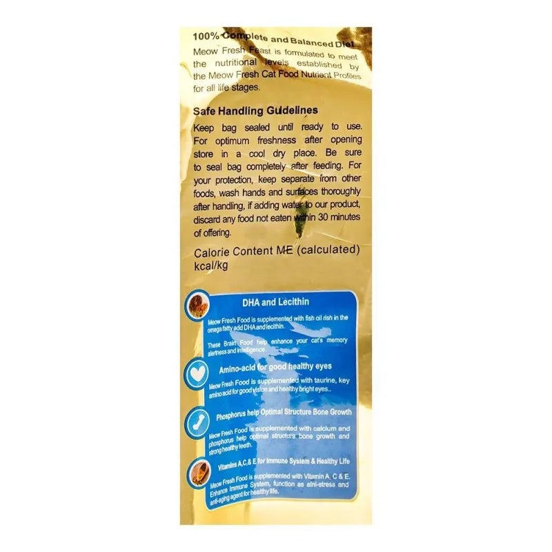 Buy Meow Fresh Premium Diet Adult 6 Months+ Fish, 500g