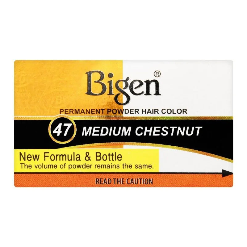 Buy Bigen Permanent Powder Hair Color, 47 Medium Chestnut