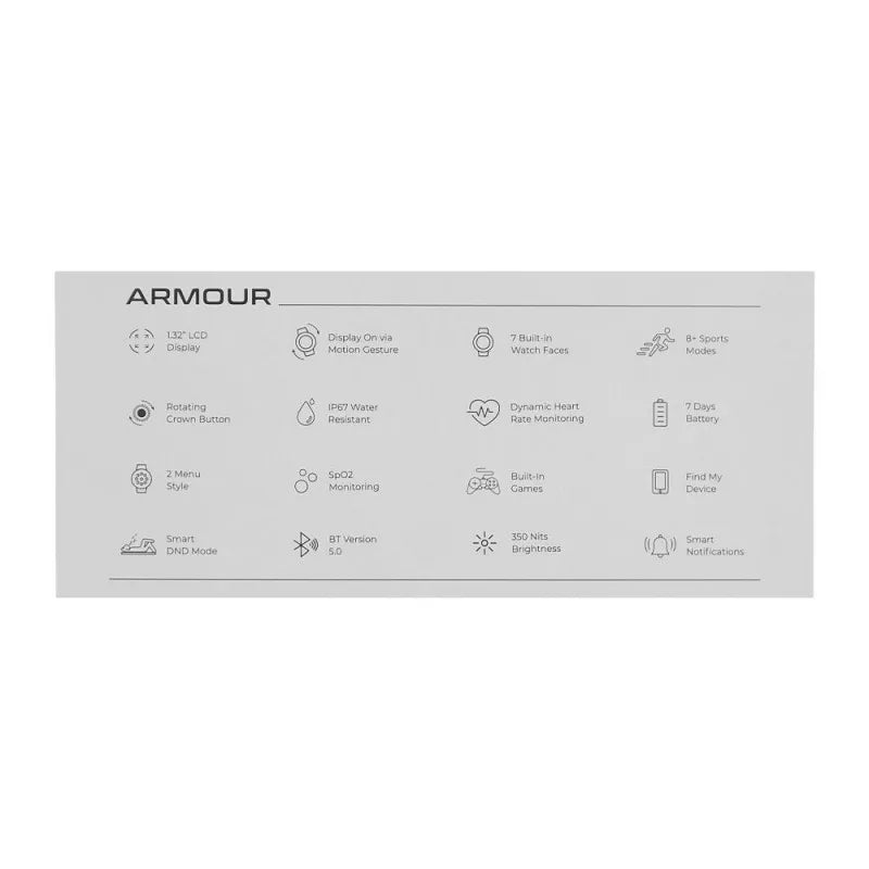 Buy Zero Men's Armour Sporty & Rugged Design Smart Watch