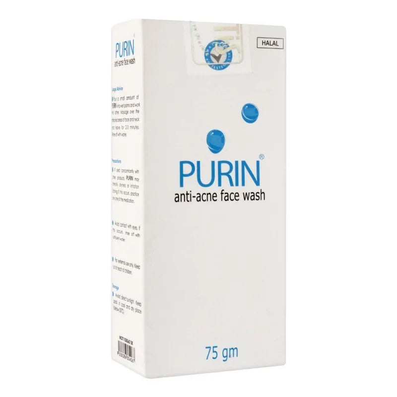 Buy Purin Anti-Acne Face Wash 75g - Shopaholic.pk