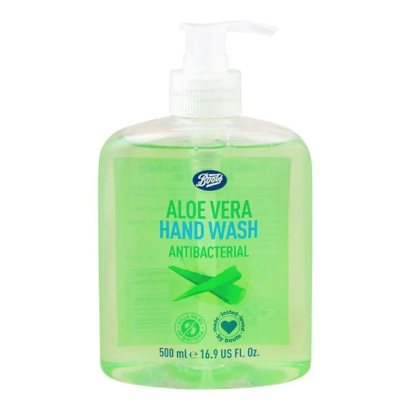 Buy Boots Aloe Vera Antibacterial Hand Wash, 500ml