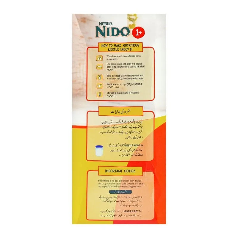 Buy Nestle Nido 1+ Growing-Up Formula 900g Price in Pakistan
