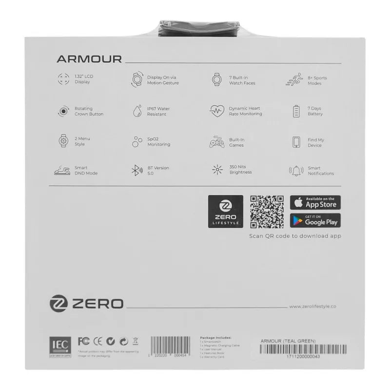 Buy Zero Men's Armour Sporty & Rugged Design Smart Watch